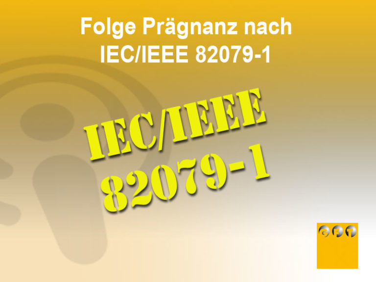 NI #011 Prinzip der Prägnanz nach IEC/IEEE 82079-1